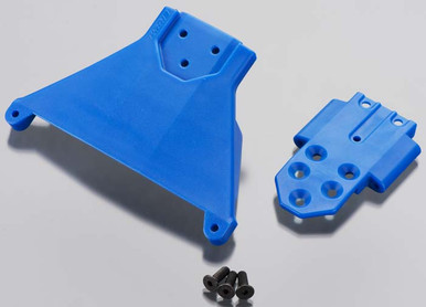 RPM73565 RPM Front Bulkhead LCG Slash 4X4 Blue - Graves RC Hobbies