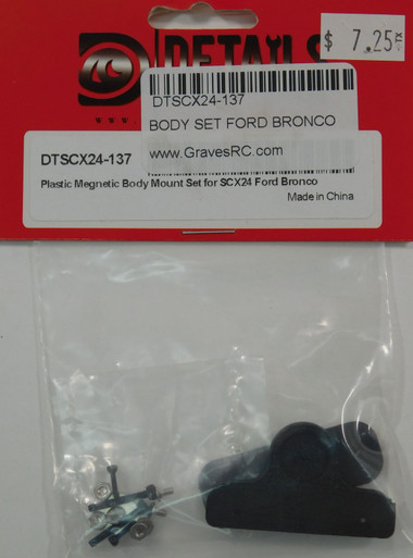 DTSCX24-137 HOBBY DETAILS Plastic Magnetic Body Mount Set for SCX24 ...