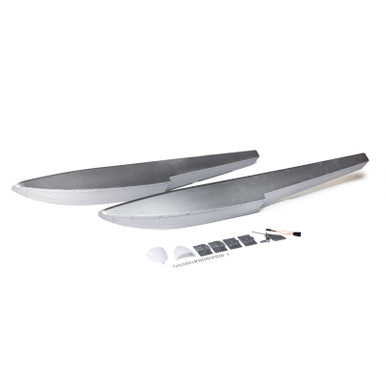 EFLA5600S E-FLITE Float Set with Hardware - Silver - Graves RC Hobbies