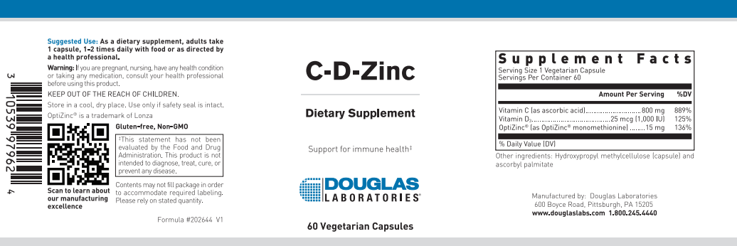 C-D-Zinc | Douglas Laboratories