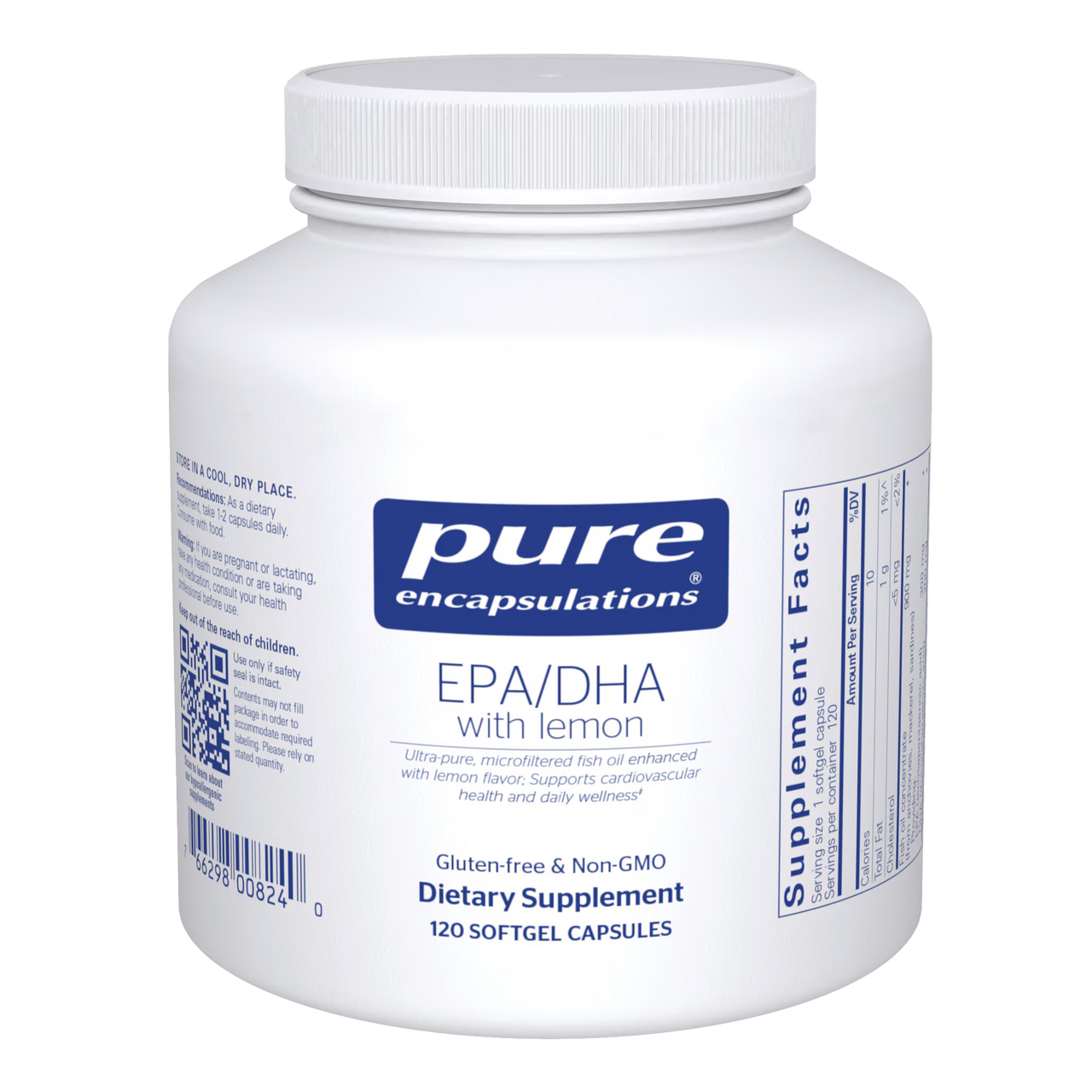 EPA/DHA with lemon 120's | Pure Encapsulation