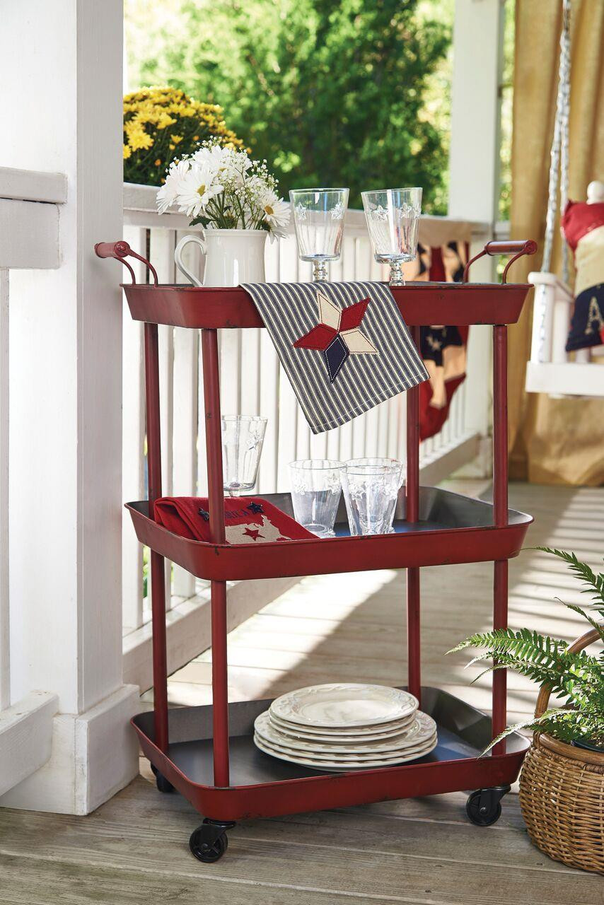 Utility Cart - Red - Country Village Shoppe