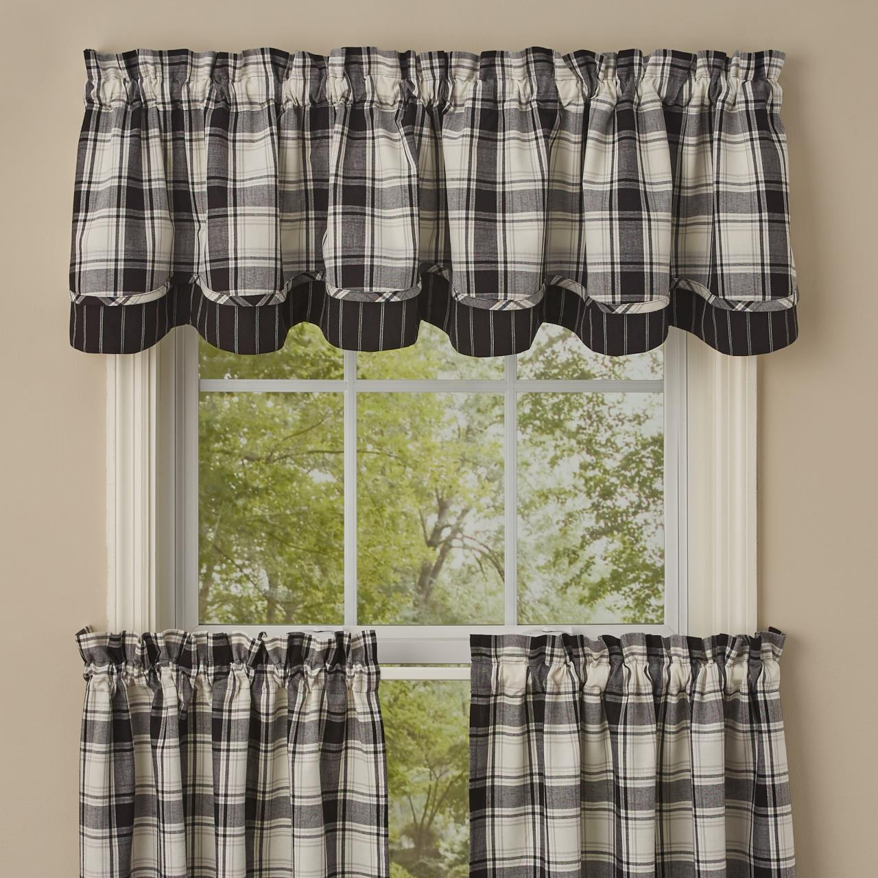 Crossroads Valance - Lined Layered 72x16 - Country Village Shoppe