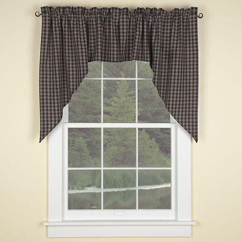 Sturbridge Navy Swags - 72x36 - Country Village Shoppe