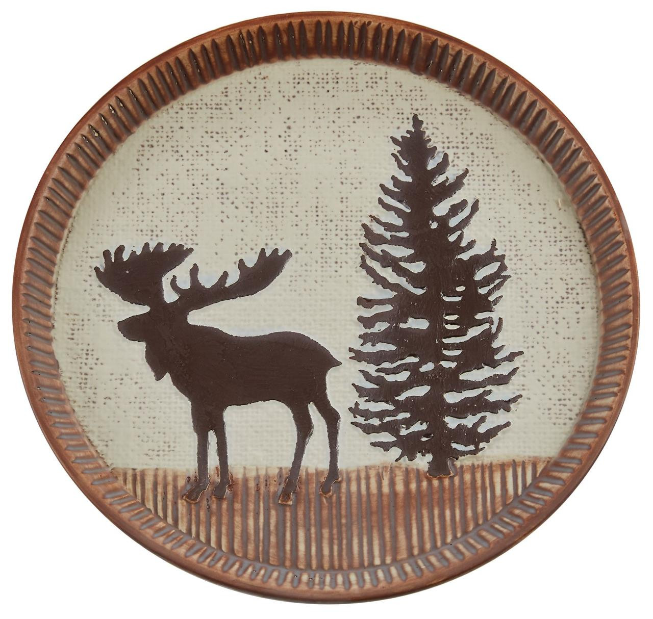 Wilderness Trail Moose Salad Plates - Set of 4 - Country Village Shoppe