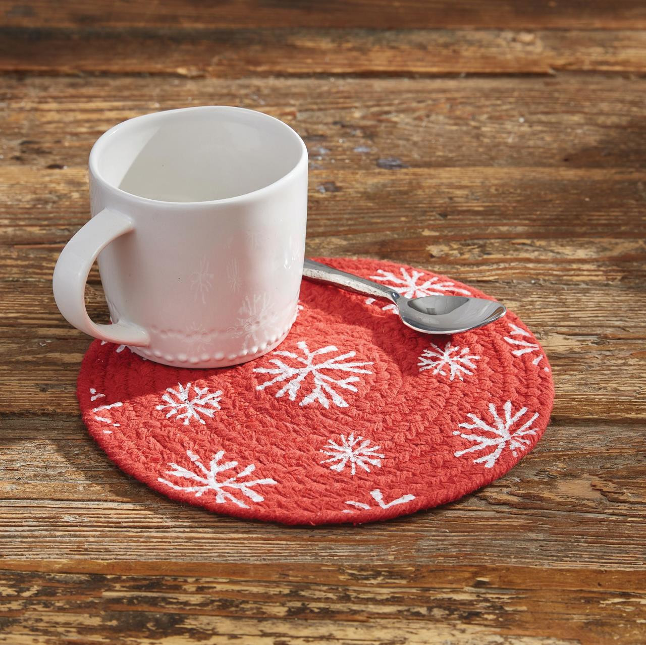 Snowflake Round Trivets - Set of 2 - Country Village Shoppe
