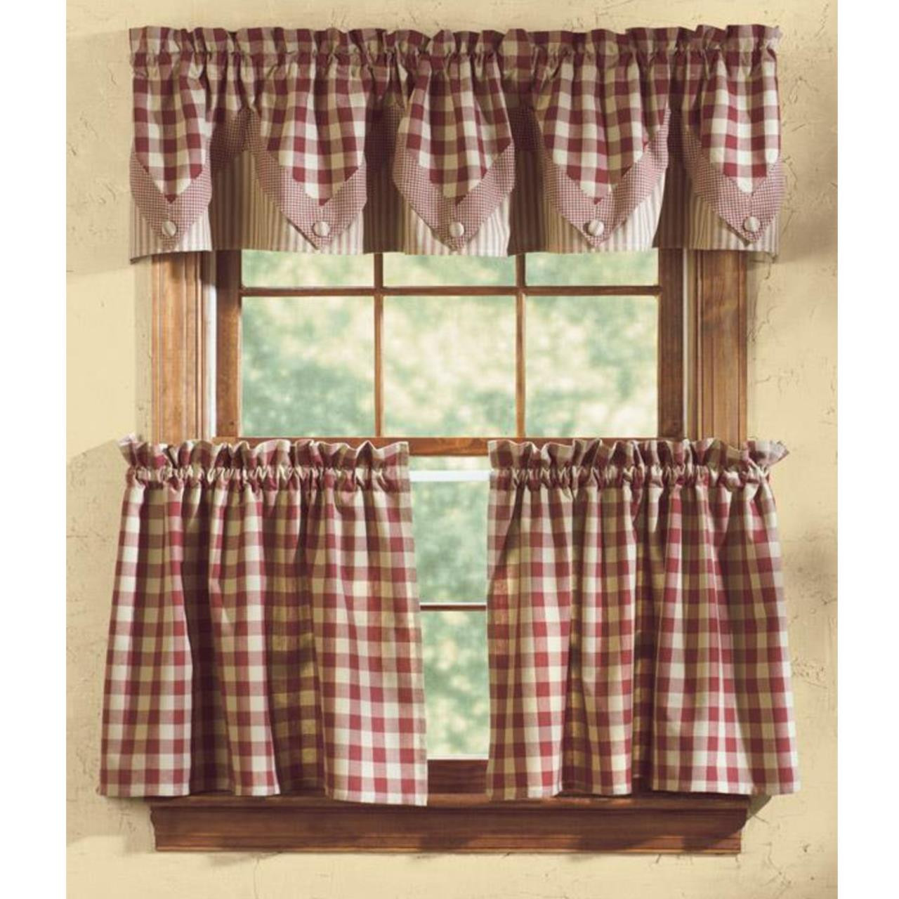 York Wine Valance - Point 72x15 - Country Village Shoppe