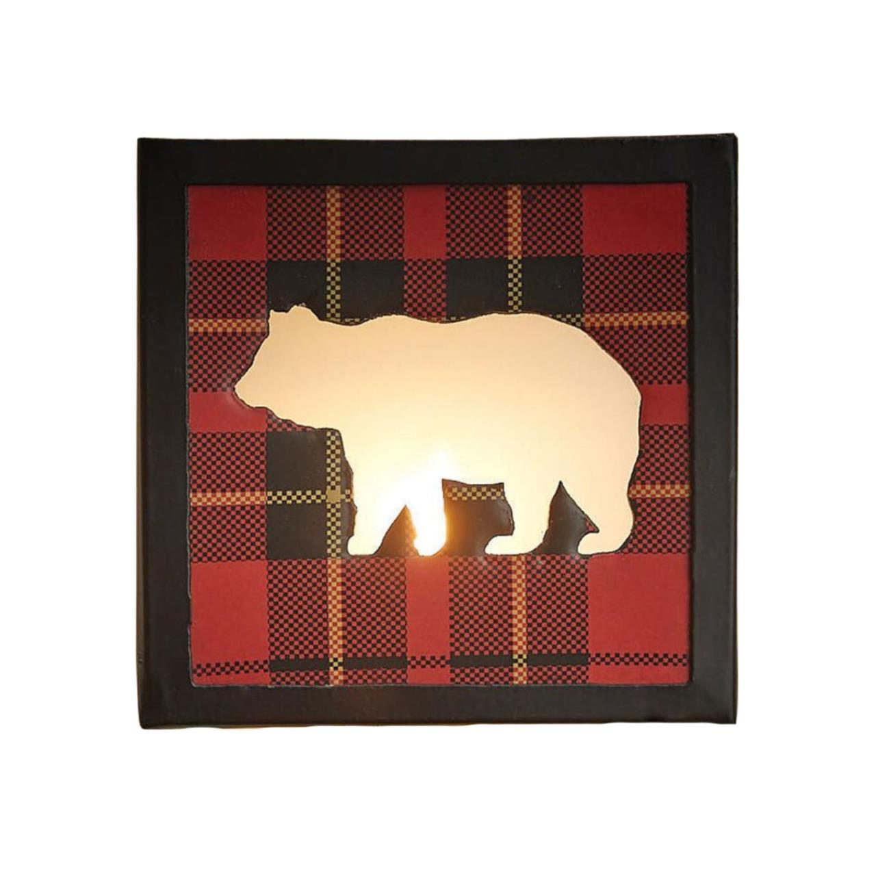 Sportsman Plaid Night Light - Country Village Shoppe