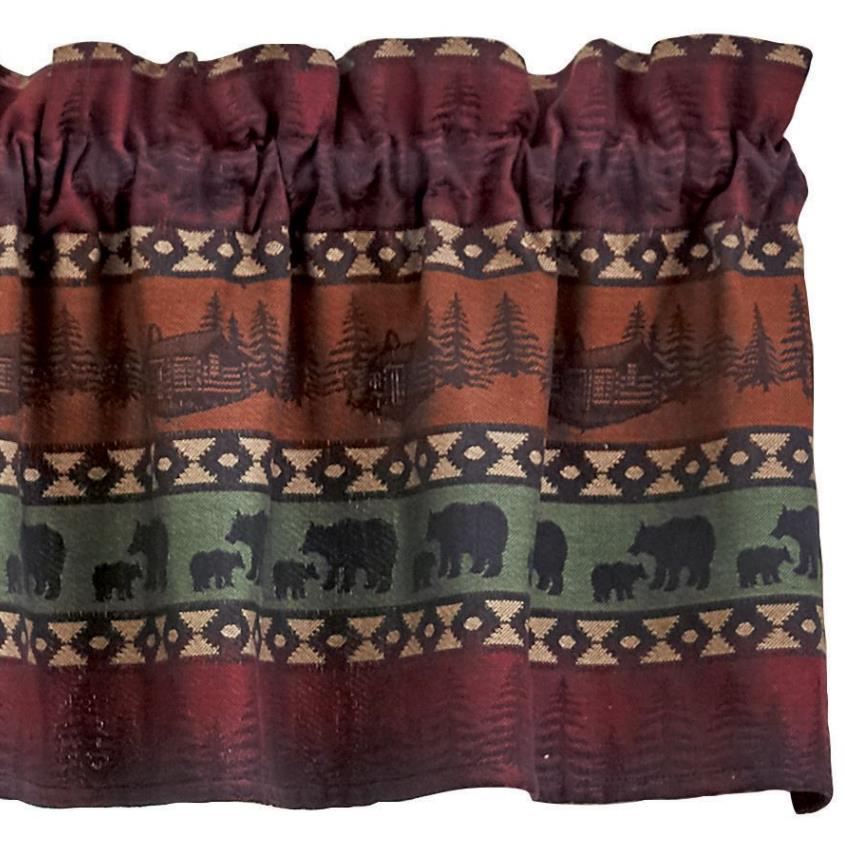 Mountain Bear Valance - 72x14 - Country Village Shoppe