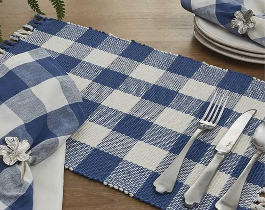 Wicklow Check China Blue Kitchen & Dining Collection - Country Village ...