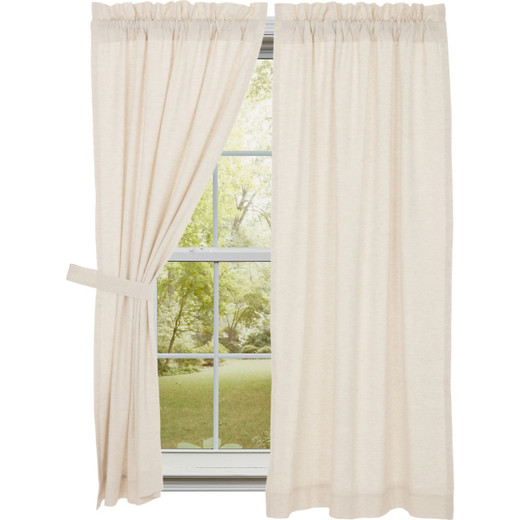 Simple Life Flax Natural Panels - 72x63 - Country Village Shoppe