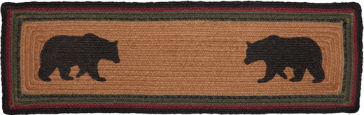 Wyatt Jute Bear Stair Tread - Rectangle 8.5x27 - Country Village Shoppe