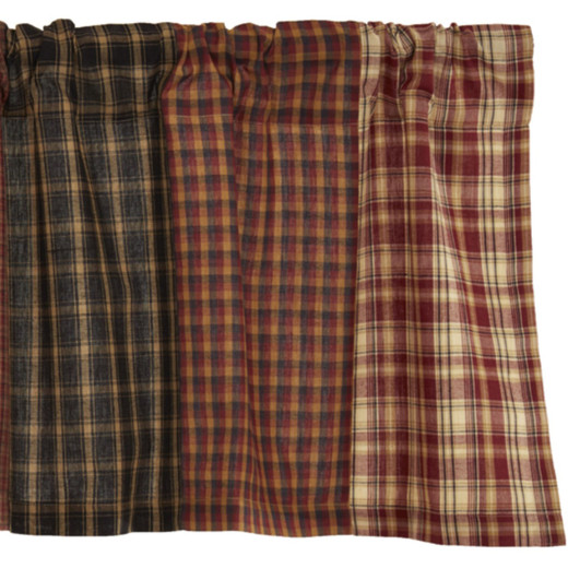 Beckham Patchwork Valance - 72x16 - Country Village Shoppe