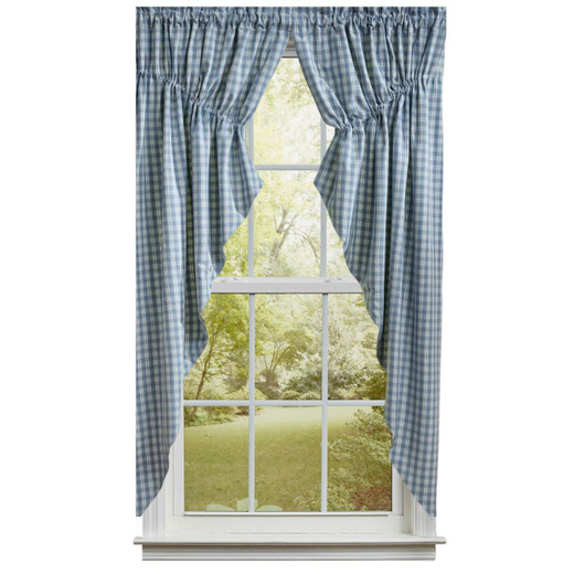 Stafford Dusk Prairie Gathered Curtains - 72x63 - Country Village Shoppe