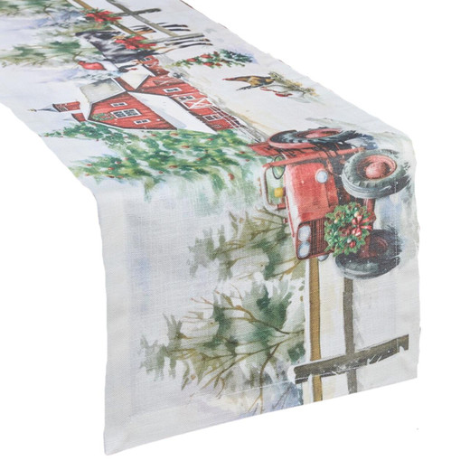 Christmas At The Farm Table Runner - 13x36 - Country Village Shoppe