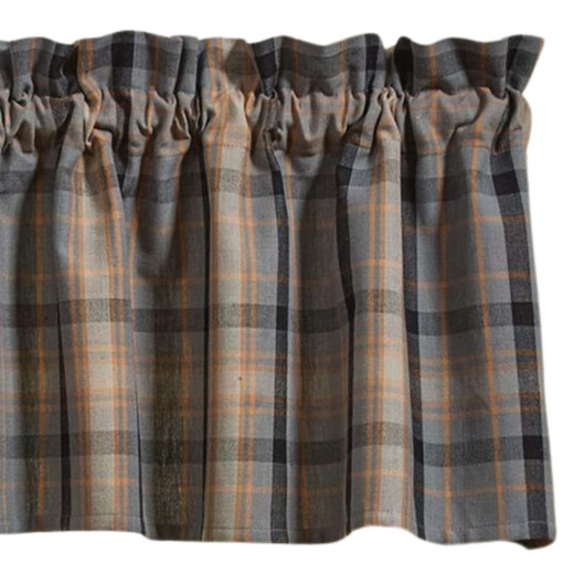 Black Oak Valance - Plaid 72x14 - Country Village Shoppe