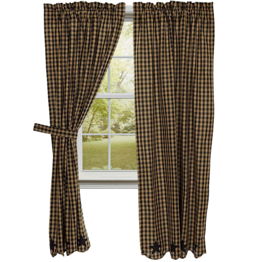 Black Star Panels - 72x63 - Country Village Shoppe