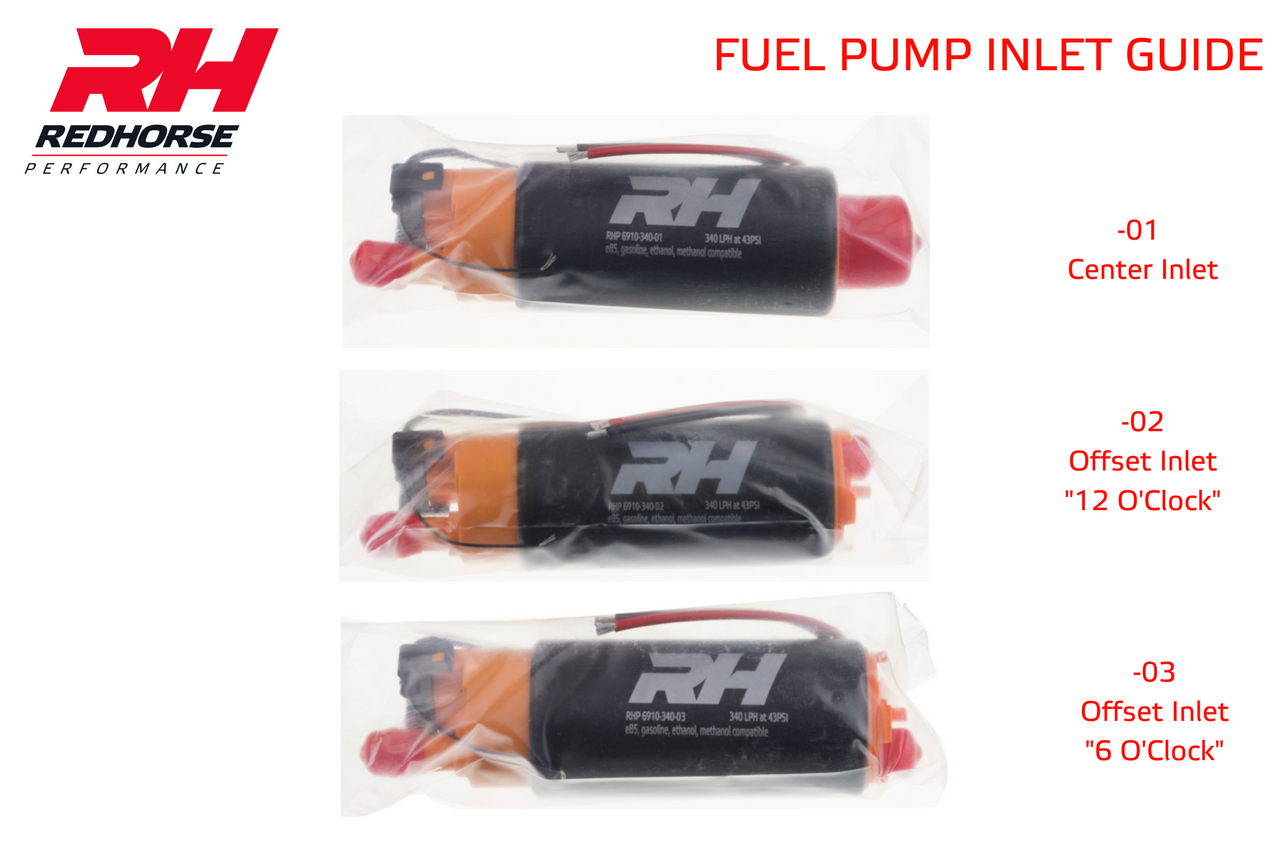 E85 Compatible In Tank Fuel Pump 340 LPH - Center Inlet *15 amp fuse ...