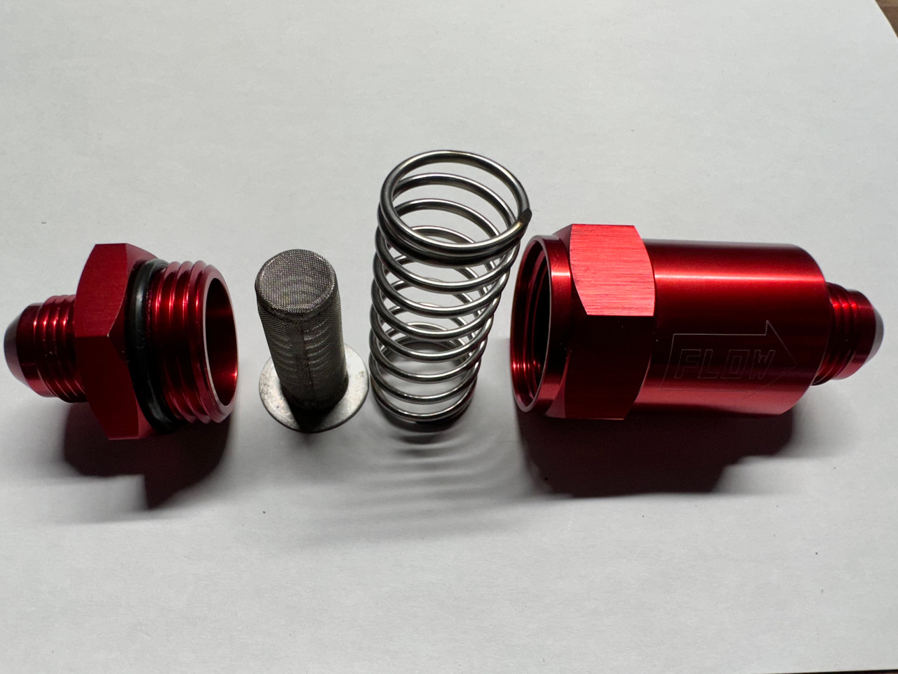 Fuel Filter AN Style Red | Redhorse Performance