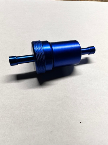Fuel filter clamp style - Blue