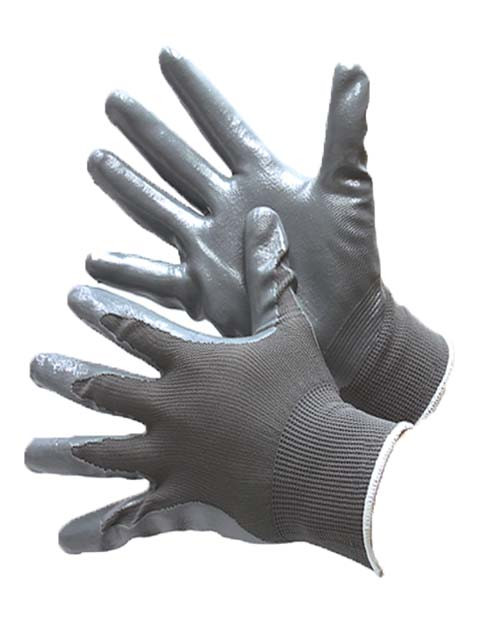 50-8839G - GREY NYLON SHELL, GREY NITRILE COATING NYLON/POLYESTER SHELL ...