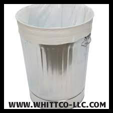 33 gallon trash bags .7 mil WHITE 150 bags per case L33397WR