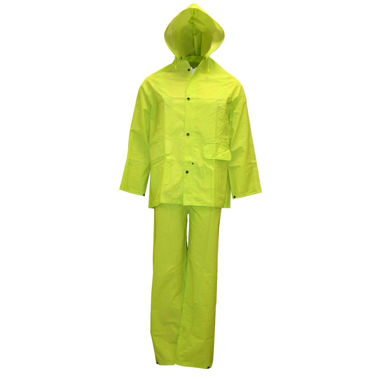 R9013HVS STORMFRONT HV .35 MM PVC/POLYESTER HI-VIS LIME 3-PIECE RAIN ...