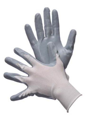 50-6639 - WHITE NYLON SHELL GREY POLYURETHANE COATING NYLON/POLYESTER ...
