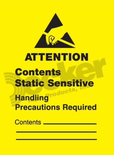 DL9110 Anti-Static Labels Decker Labels