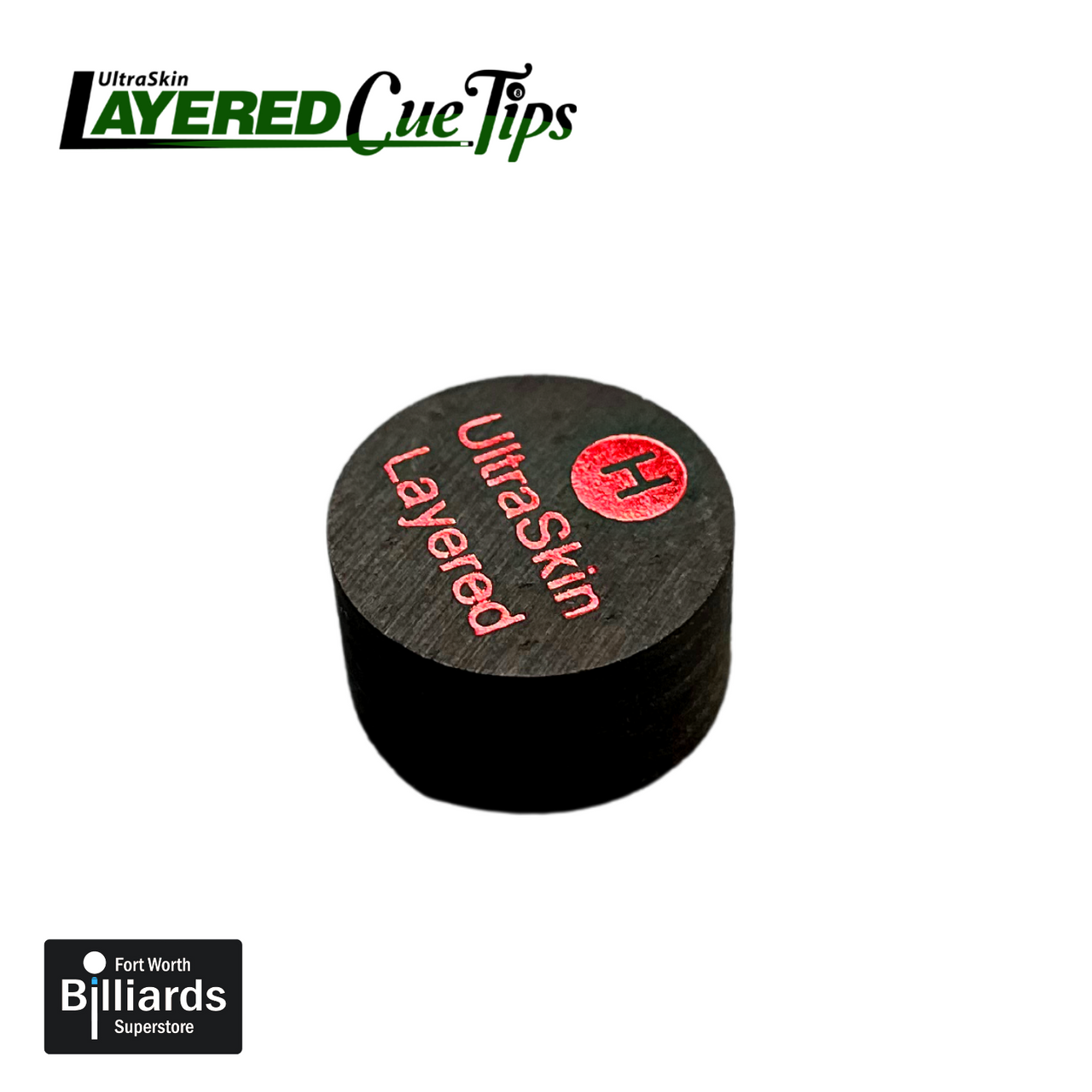 UltraSkin Laminated Cue Tip - Black (Single)
