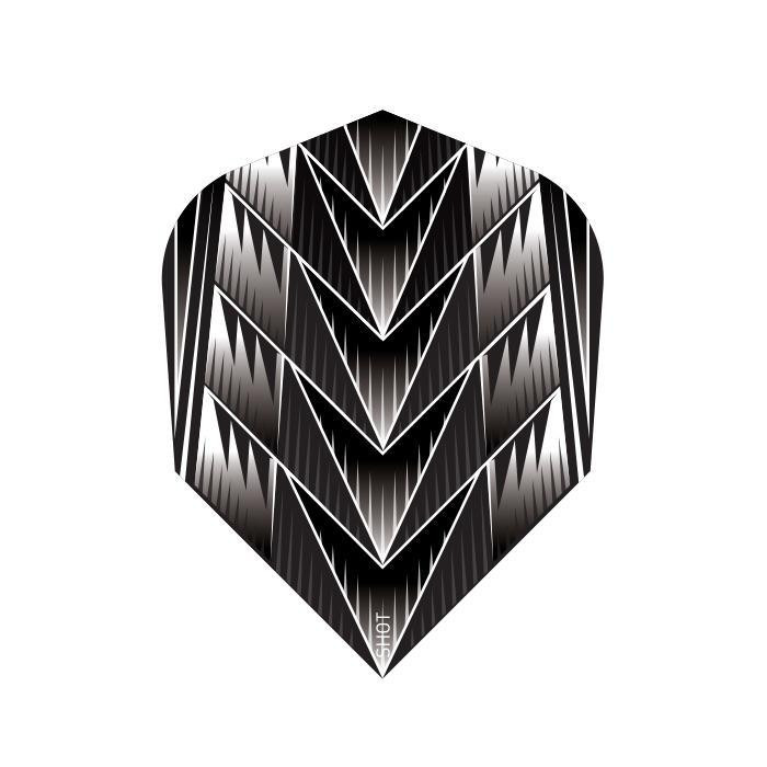 Shot Darts Tribal Weapon Black Flights - Small Standard