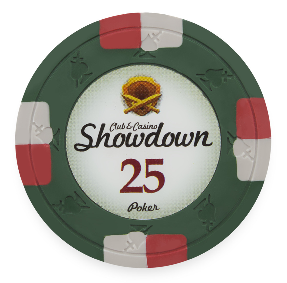 Clay Showdown 13.5 Gram Poker Chips (25 Pack)