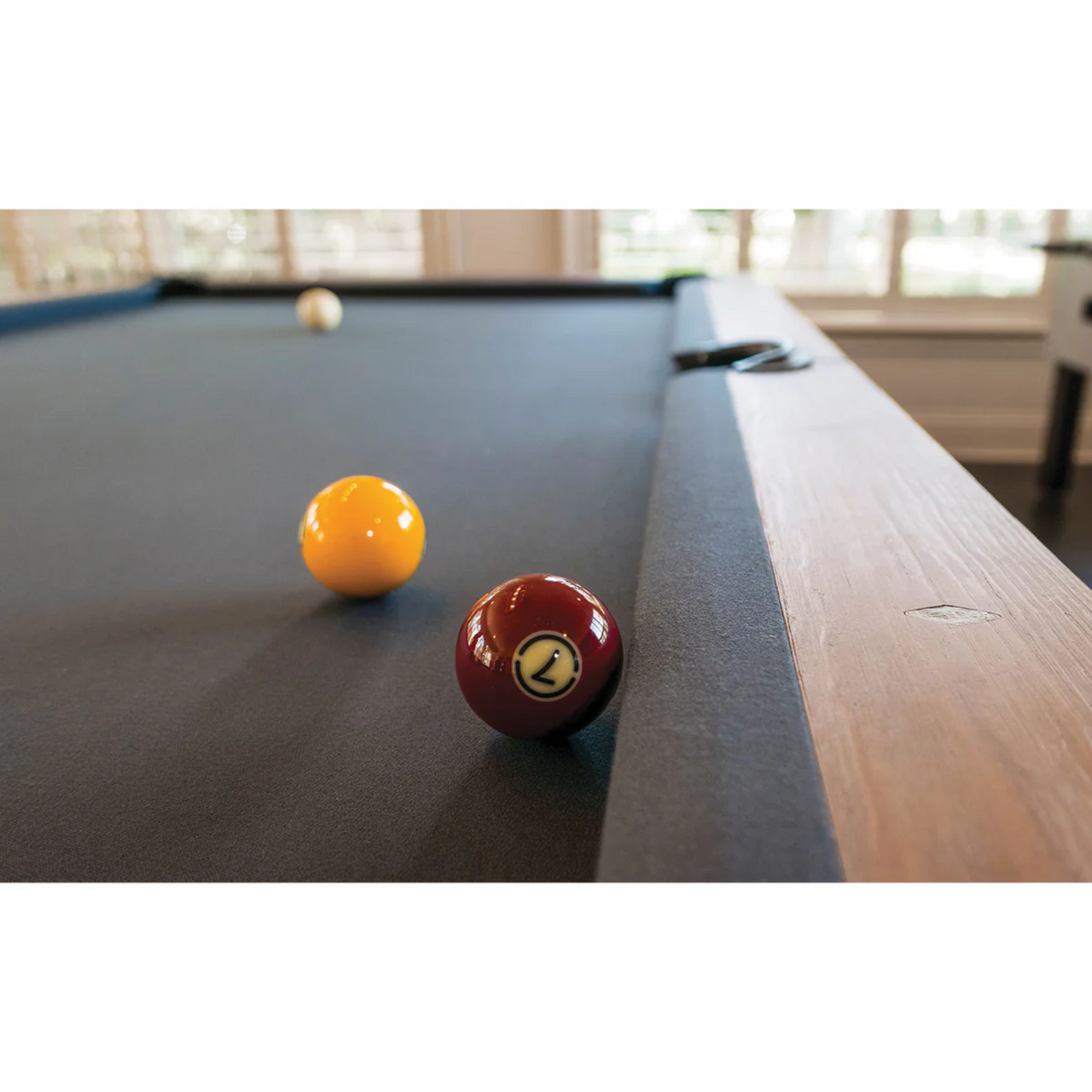 American Heritage Abbey Antique Grey Pool Table