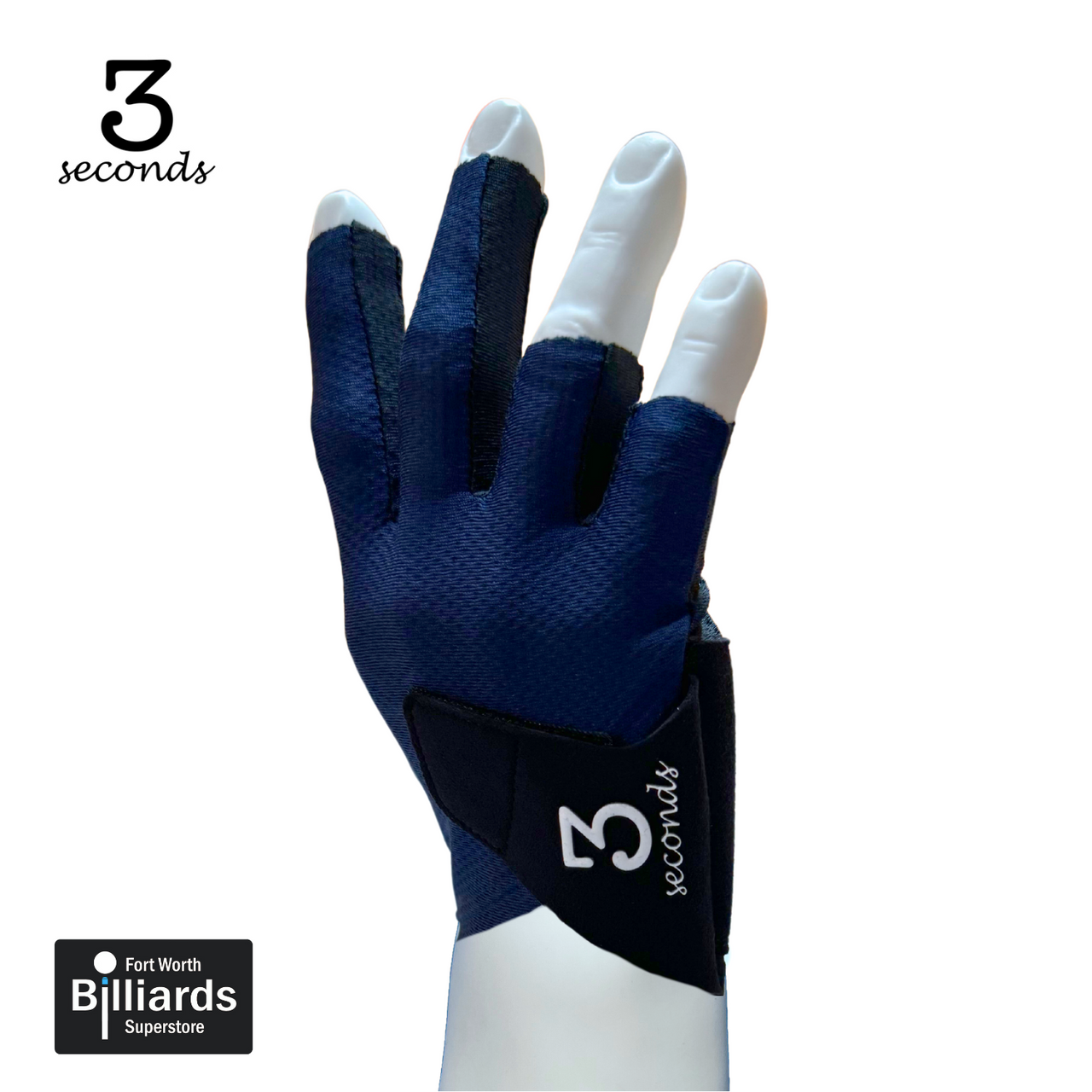 3 Seconds Billiard Glove - Navy
