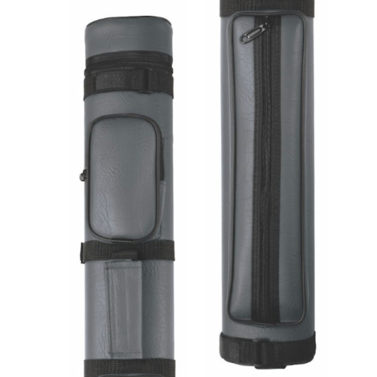 Koda Oval 2B/2S Hard Cue Case w/ Silk Sleeve - Gun Metal