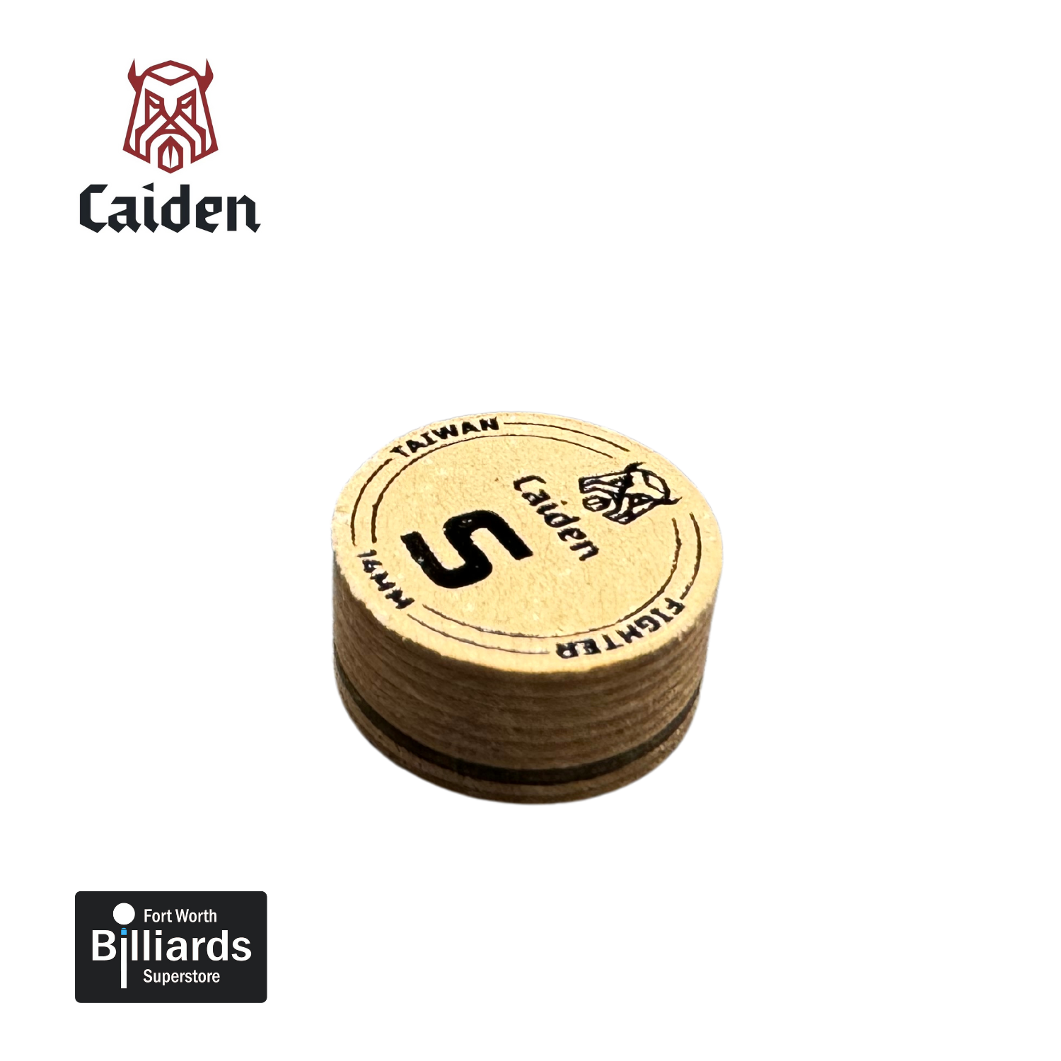 Caiden Fighter Cue Tip - Brown (Single)