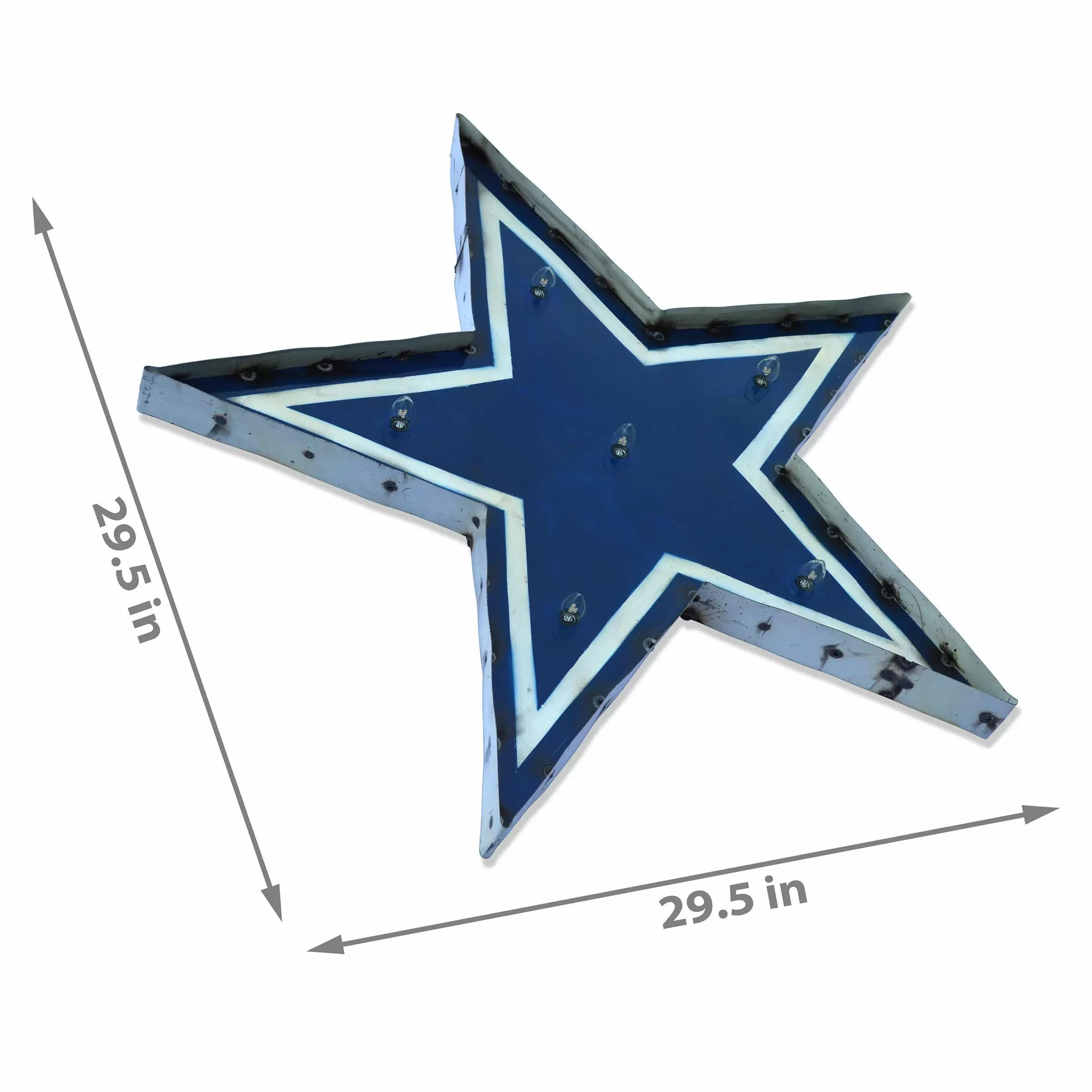 Imperial Dallas Cowboys Star Metal Light