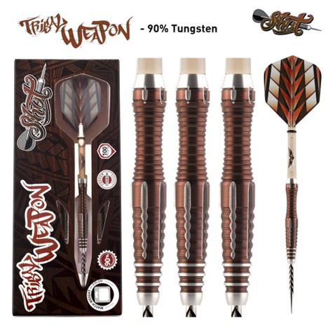 Shot Darts Tribal Weapon 1 Series Steel Tip Darts 23g