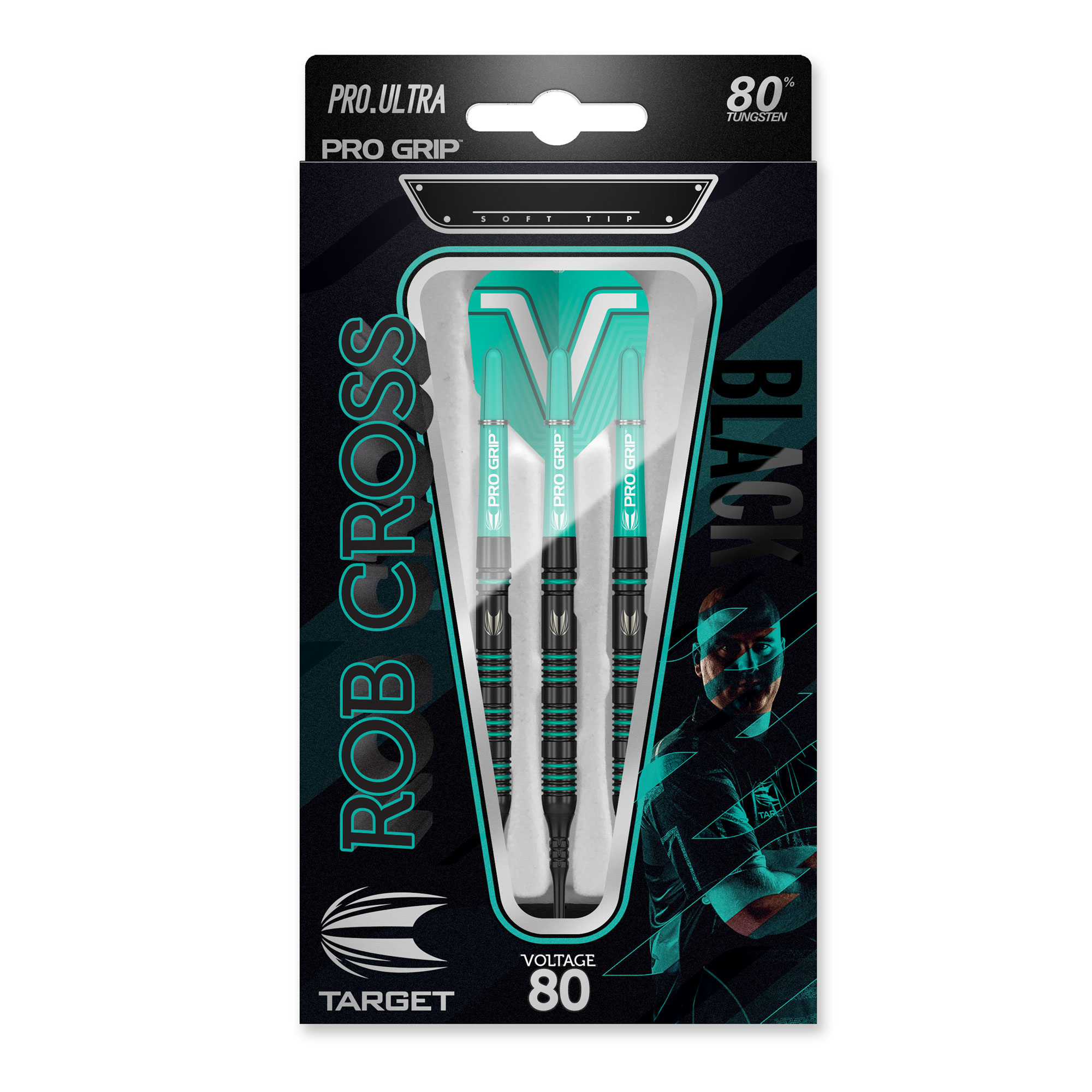Target Rob Cross Black Soft Tip Darts 18g