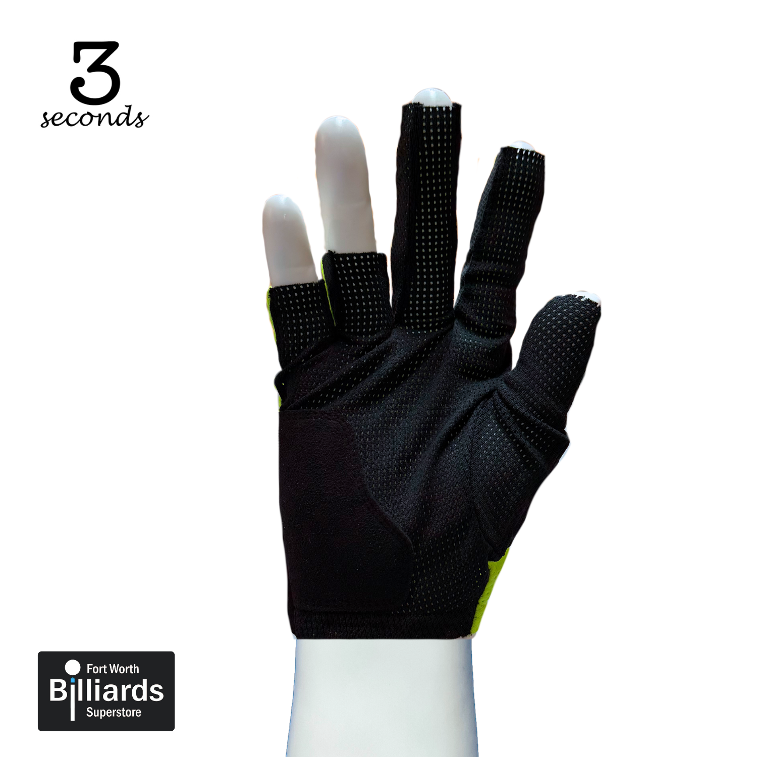 3 Seconds Billiard Glove - Neon Green