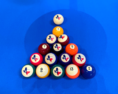 Texas Billiard Ball Set