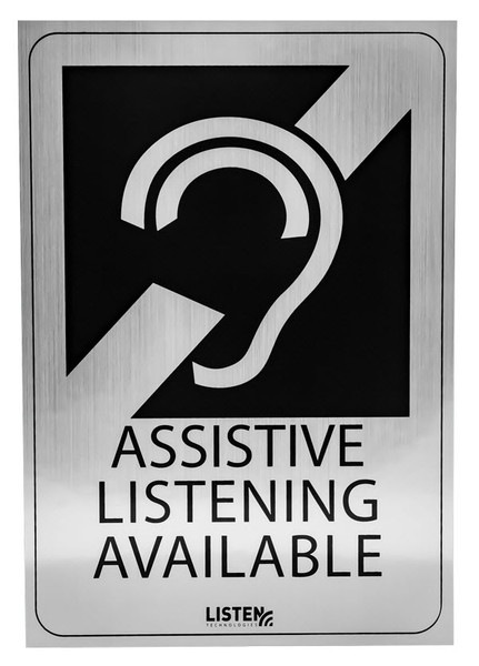 Listen LA-304 Assistive Listening Notification Signage Kit