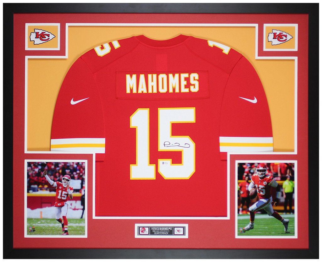 Patrick Mahomes Autographed Framed Jerseys