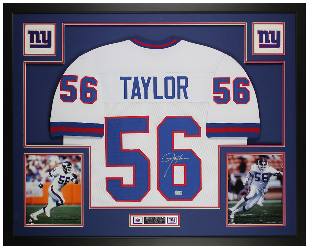 Lawrence Taylor Autographed Framed Jerseys