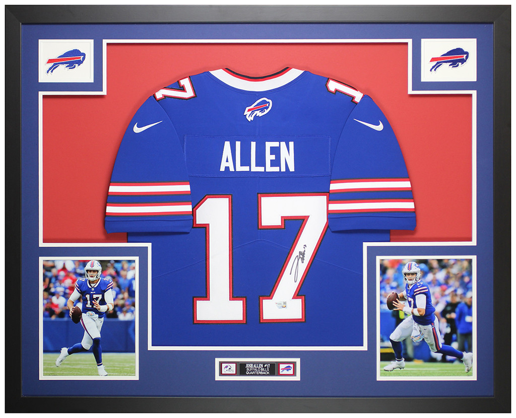 Josh Allen Autographed and Framed Buffalo Bills Jersey