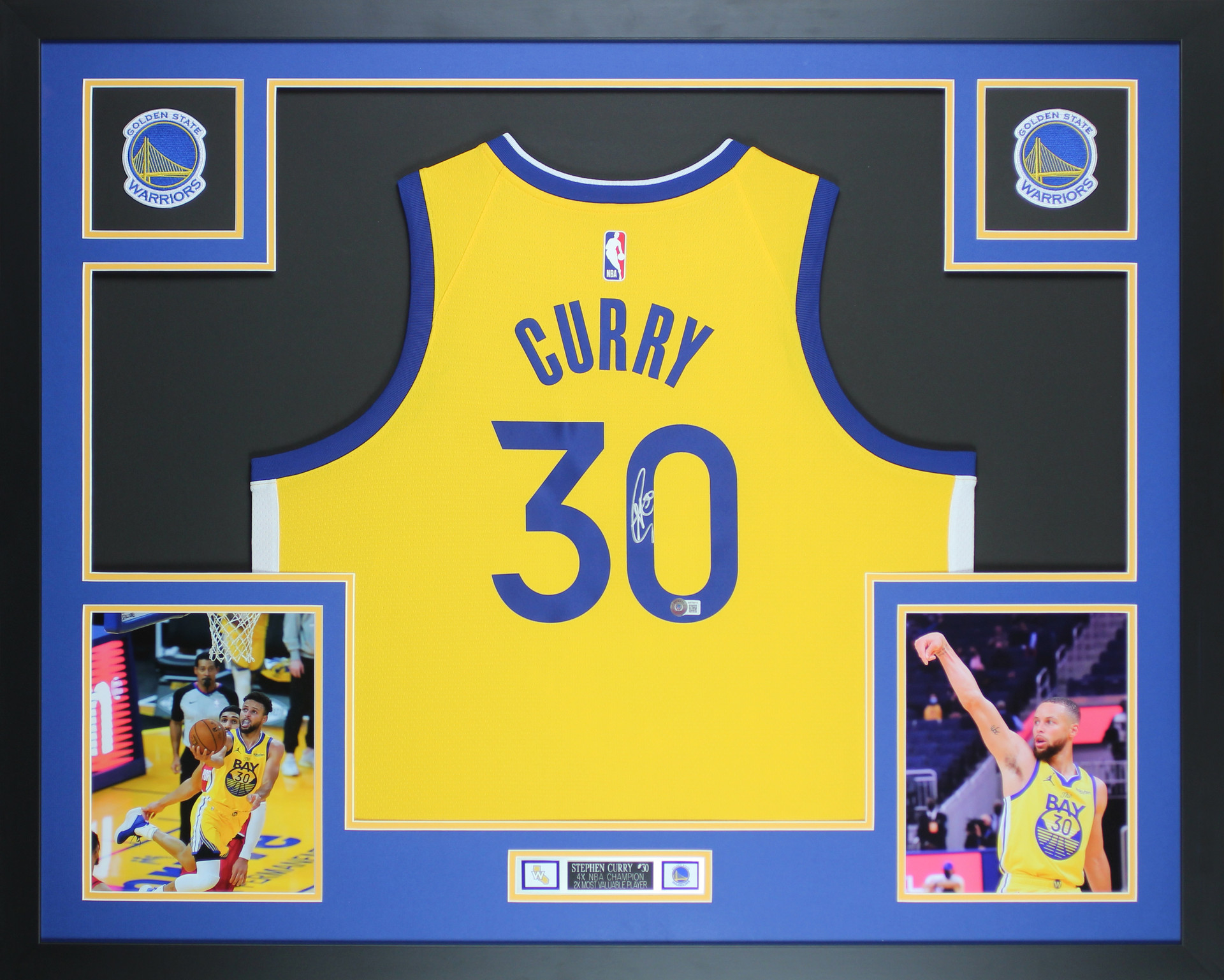 Golden State Warriors Autographed Framed Jerseys