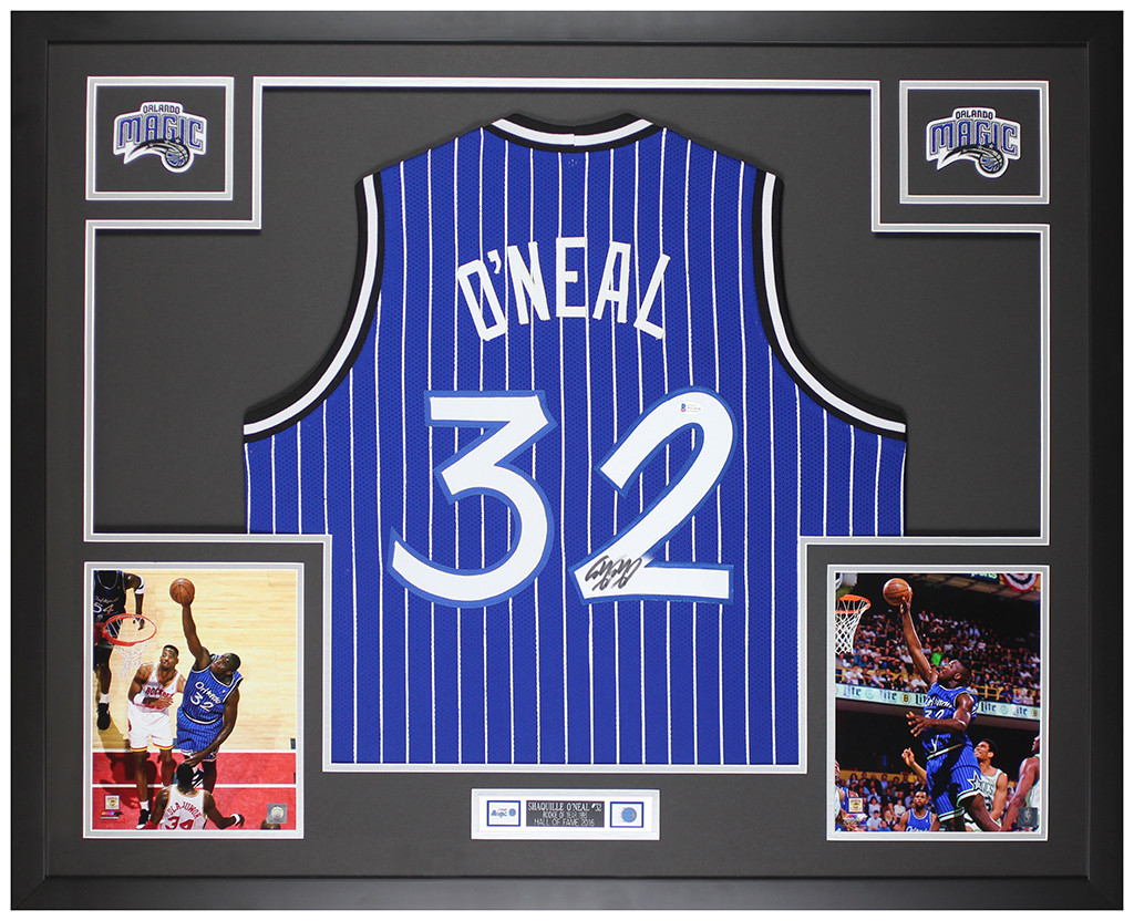 Shaquille O'Neal Autographed Framed Jerseys