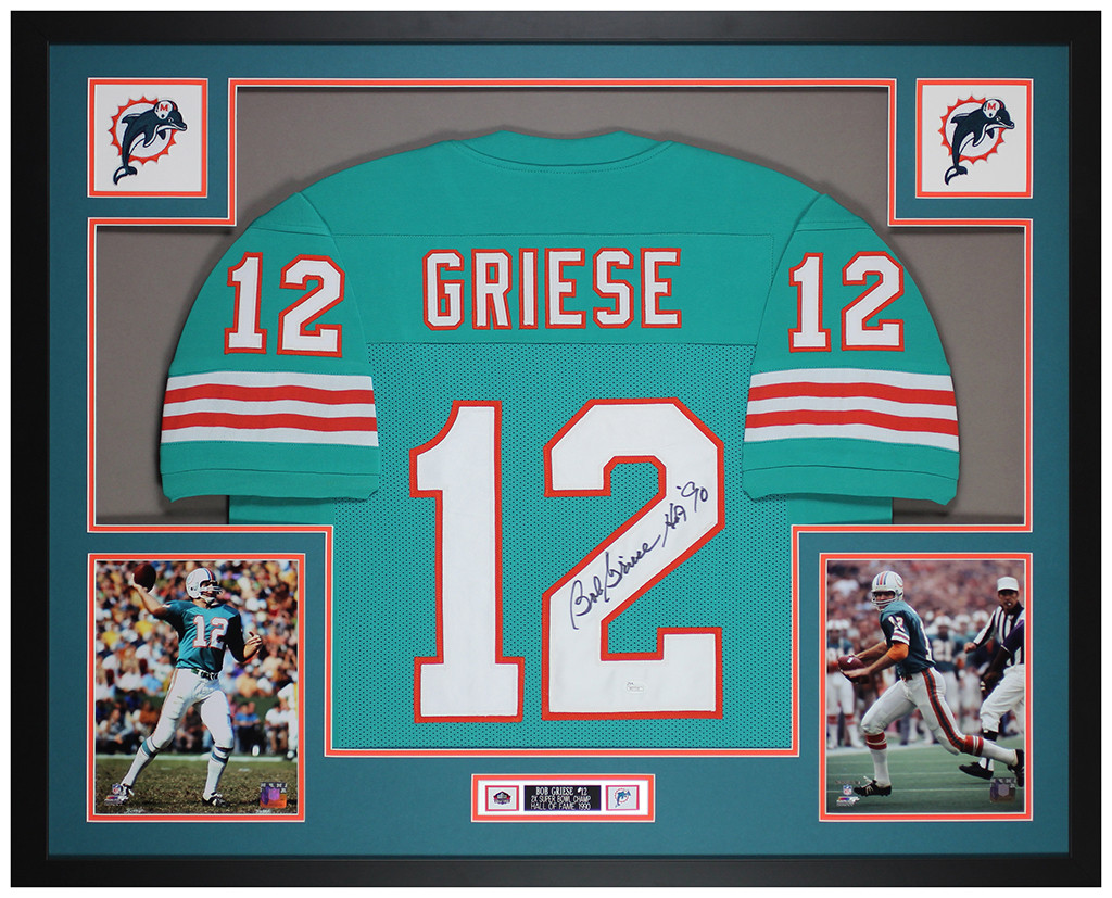 Bob Griese Autographed Framed Jerseys
