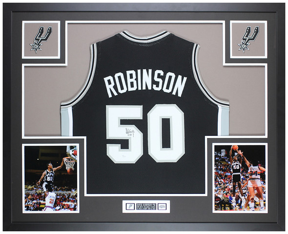 David Robinson Autographed Framed Jerseys