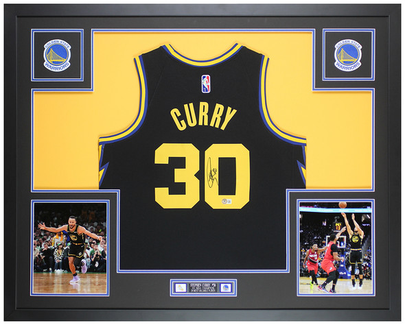 Framed Autographed Jerseys - Framed Basketball Jerseys - Steph Curry ...